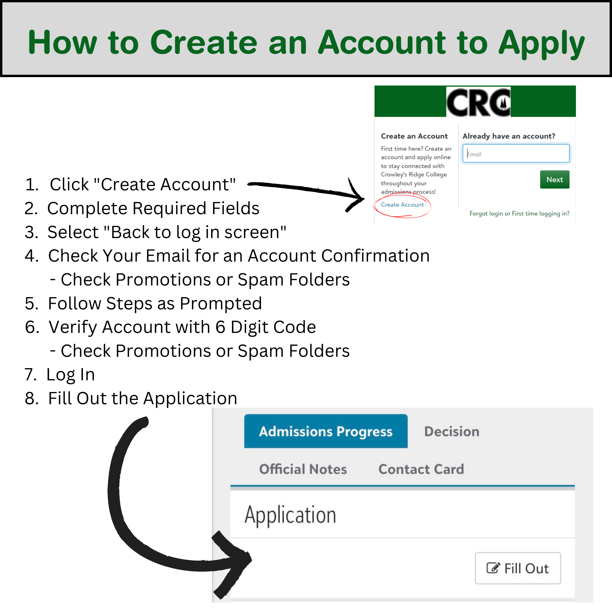 CRC Application - Crowley's Ridge College
